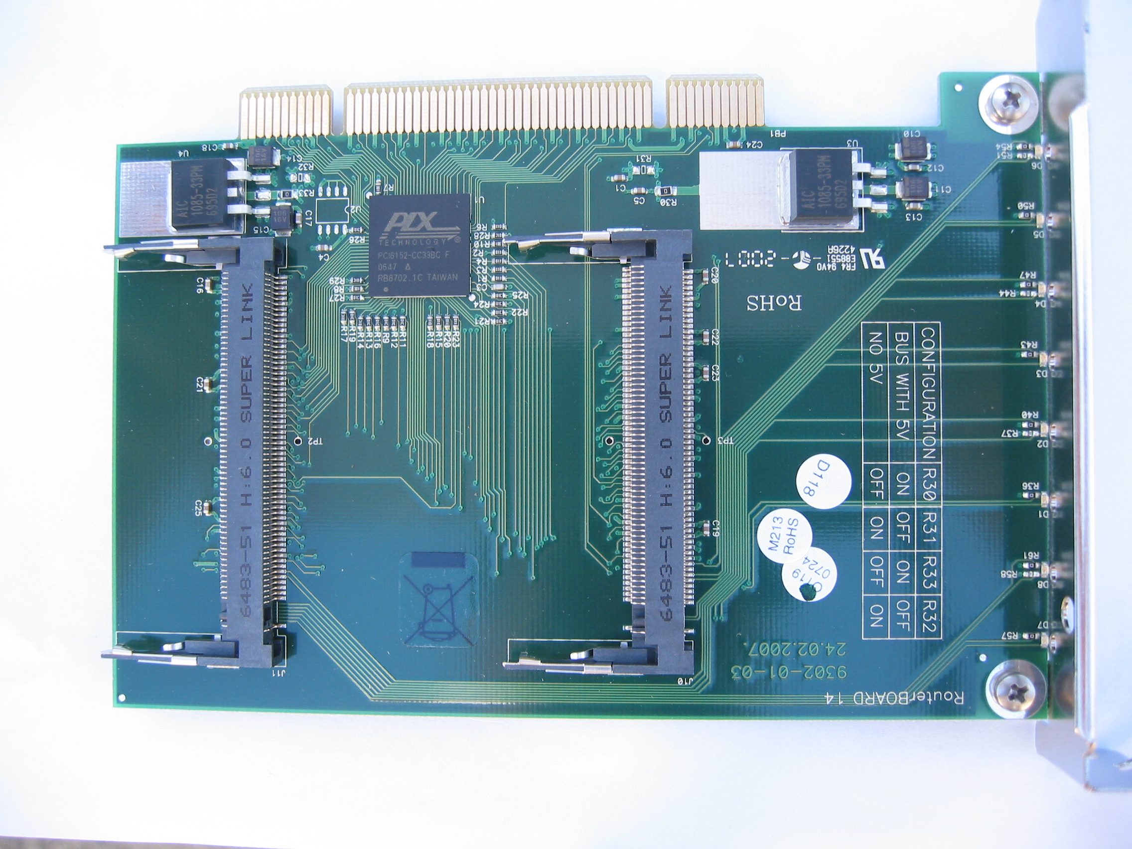 Routerboard 14 Pci To Quad Mini Pci Adapter — Lucid Solutions